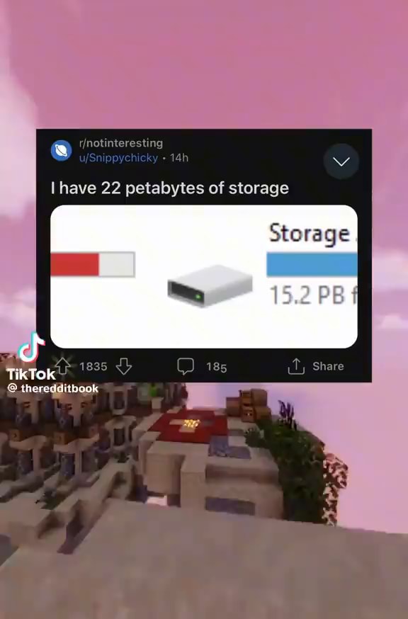 22 petabytes of storage Sterage I 15.208 - iFunny