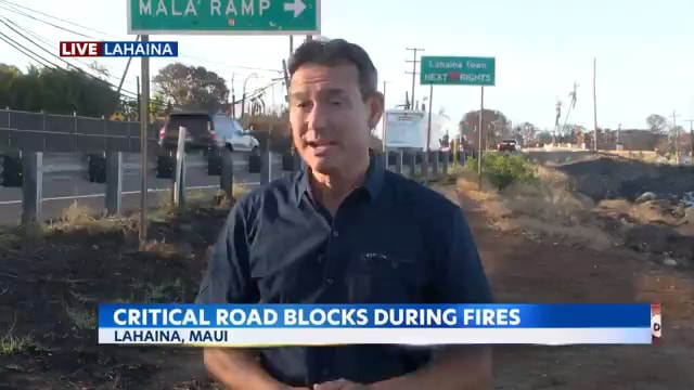 MALA RAMP LIVE LAHAINA I CRITICAL ROAD BLOCKS DURING FIRES - iFunny