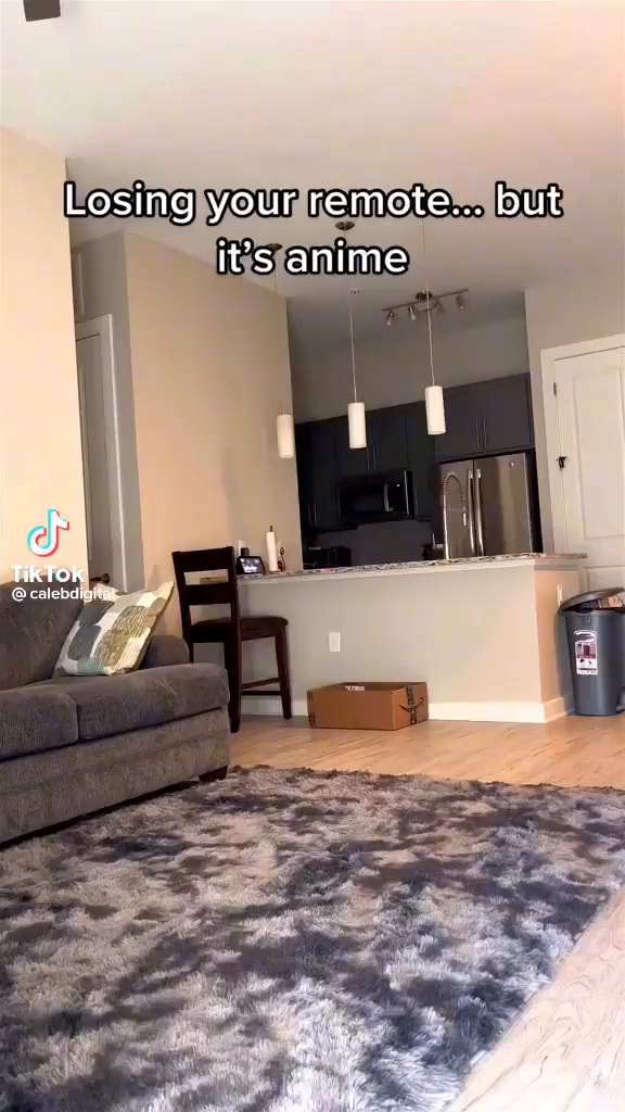 Losing your remote... but it's anime Tik Tok - iFunny