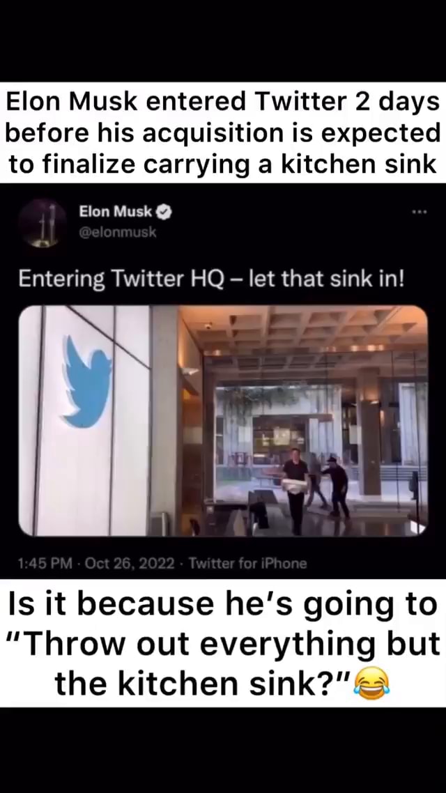 Elon Musk entered Twitter 2 days before his acquisition is expected to ...