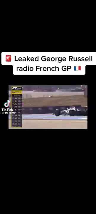 Leaked George Russell radio French GP - iFunny