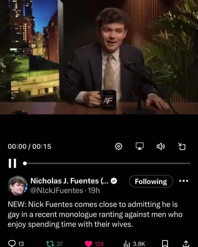Nicholas J. Fuentes Following NEW: Nick Fuentes comes close to ...