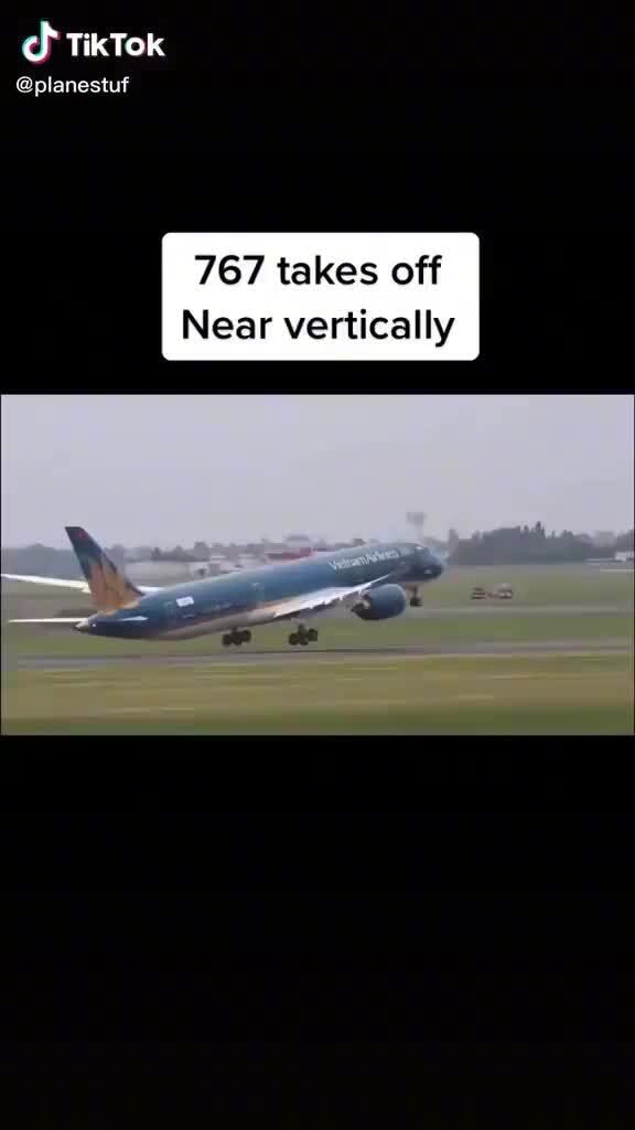 @planestuf 767 takes off Near vertically - iFunny