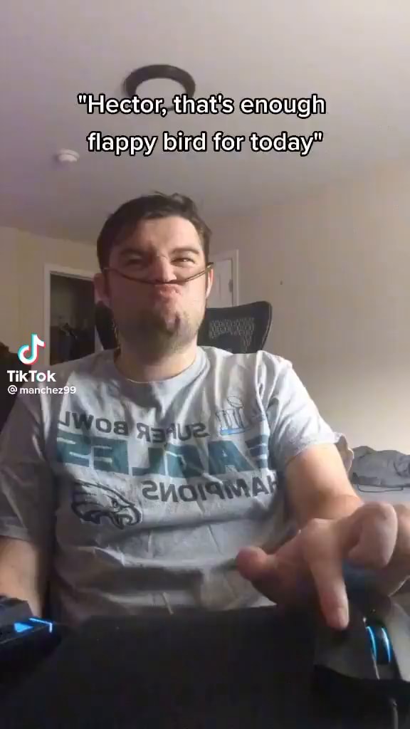 "Hector, that's enough flappy bird for today" TikTok - iFunny