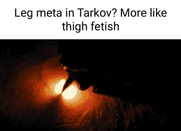 Leg meta in Tarkov? More like thigh fetish - iFunny