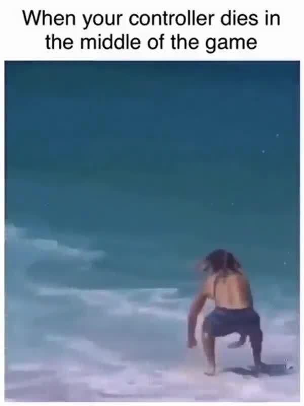When your controller dies in the middle of the game - iFunny