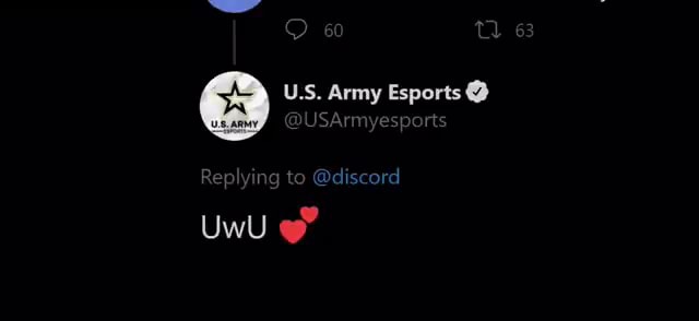 US. Army Esports @ Re ing to @discord UwU @ - iFunny