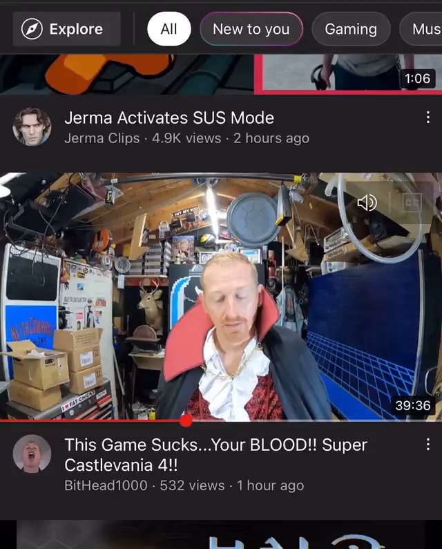 Explore @ _ New to you Gaming Mus 4 Jerma Activates SUS Mode Jerma ...