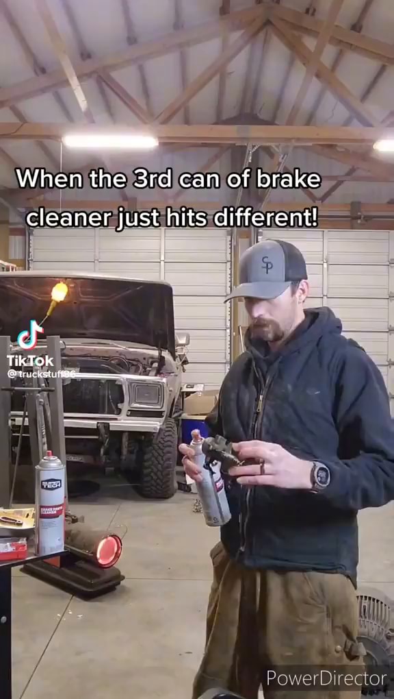 When the can of brake cleaner just hits different! TikTok rector - iFunny