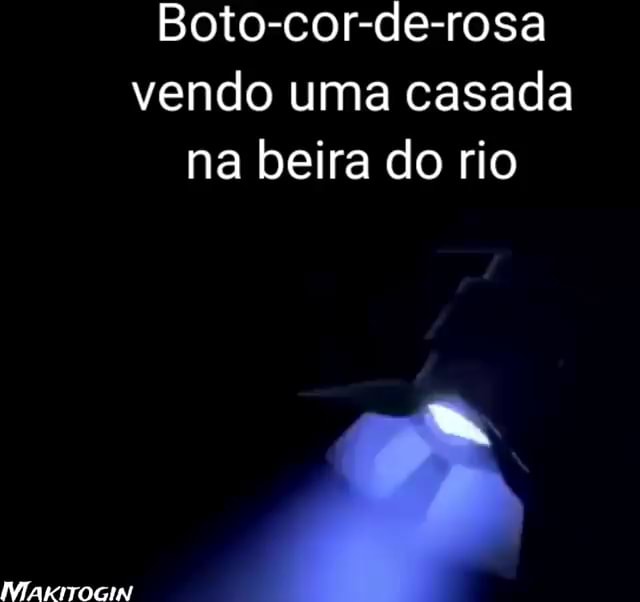 Boto-cor-de-rosa vendo uma casada na beira do rio IMAKITOGIN - )