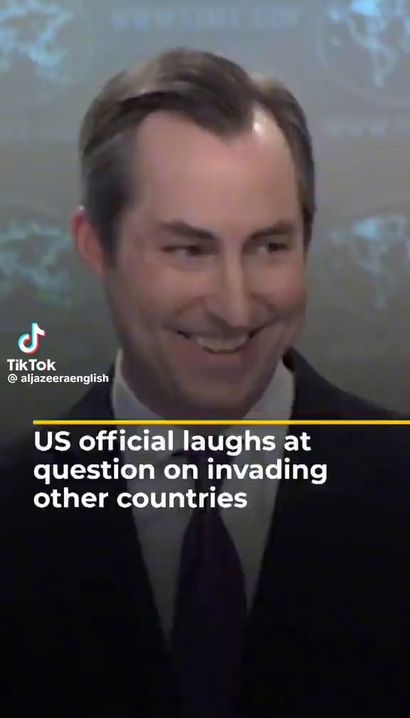 TikTok @ alfazearaanglish US official laughs at question on invading ether countries - iFunny