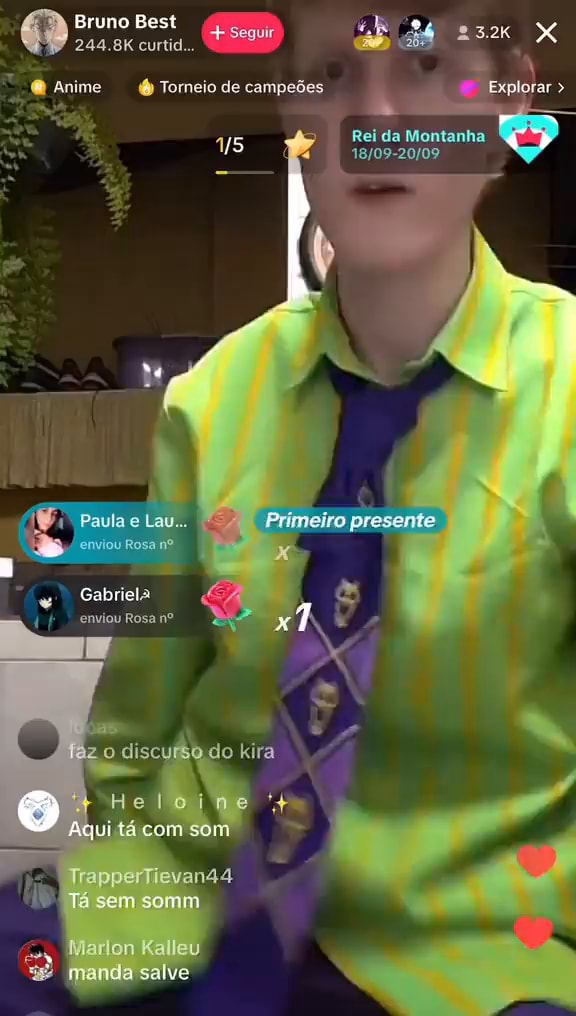 Bruno Best 244.8K curtid.. Anime O de campeões 23.2K Rei da Montanha ...