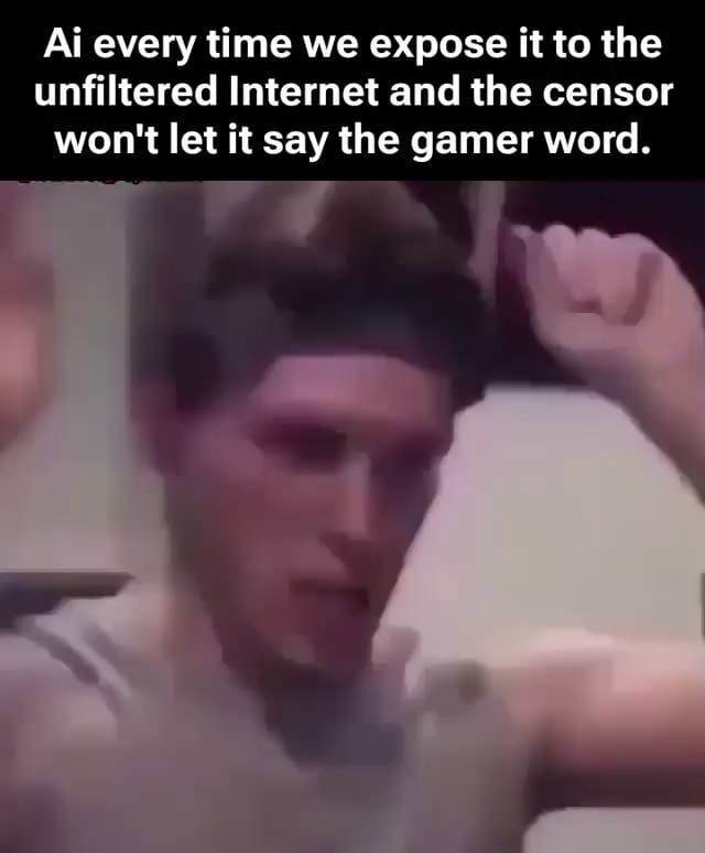 Ai every time we expose it to the unfiltered Internet and the censor ...