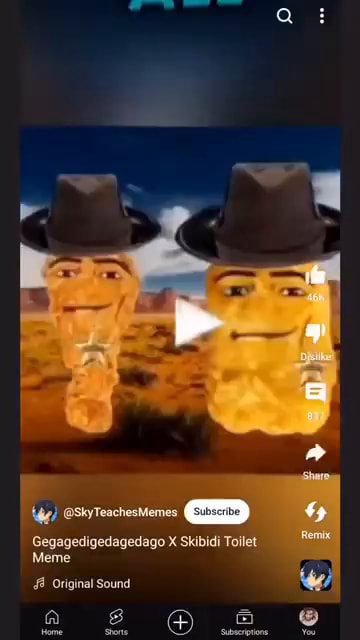 Gegagedigedagedago Skibidi Toilet Meme & Original Sound - iFunny