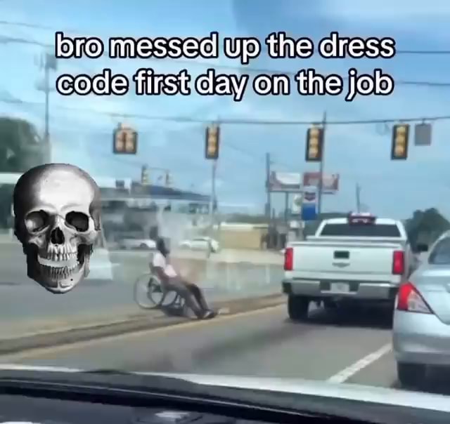 Bro messed up the dress code first day on the job - iFunny