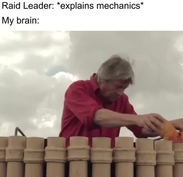 Raid Leader: *explains mechanics* My brain: - iFunny