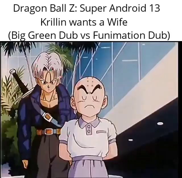 Dragon Ball Z: Super Android 13 Krillin wants a Wife (Big Green Dub vs ...