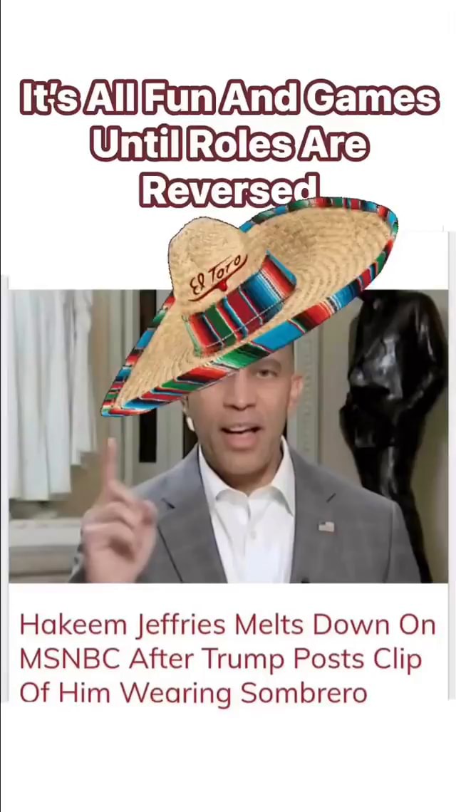 Hakeem Jeffries Melts Down On MSNBC After Trump Posts Clip Of Him ...