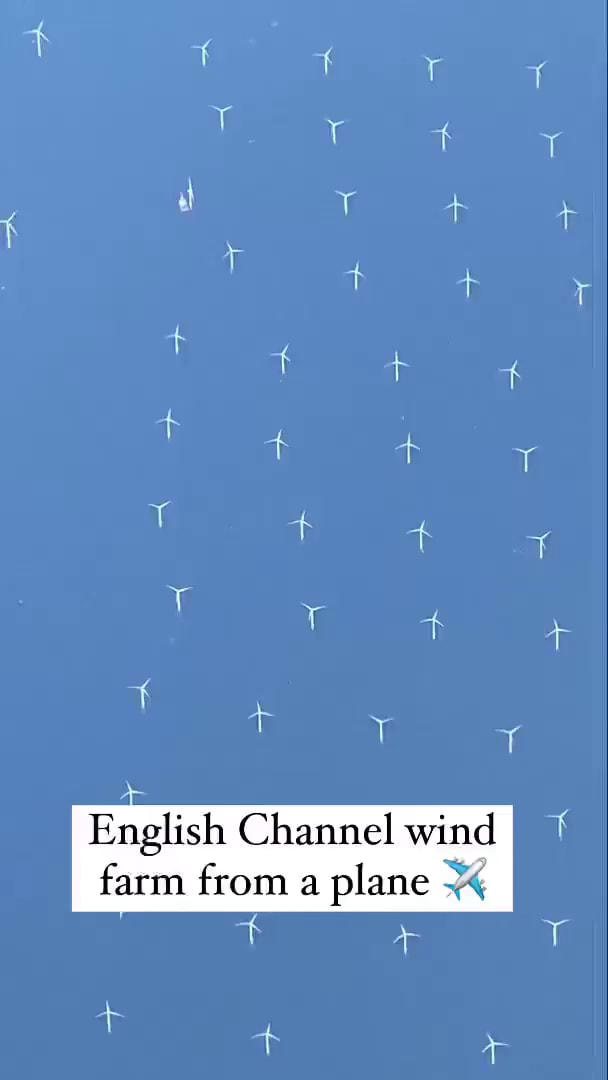 Il English Channel wind I farm from a plane as " - iFunny