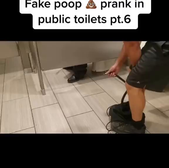 Fake poop prank In public toilets pt.6 - iFunny