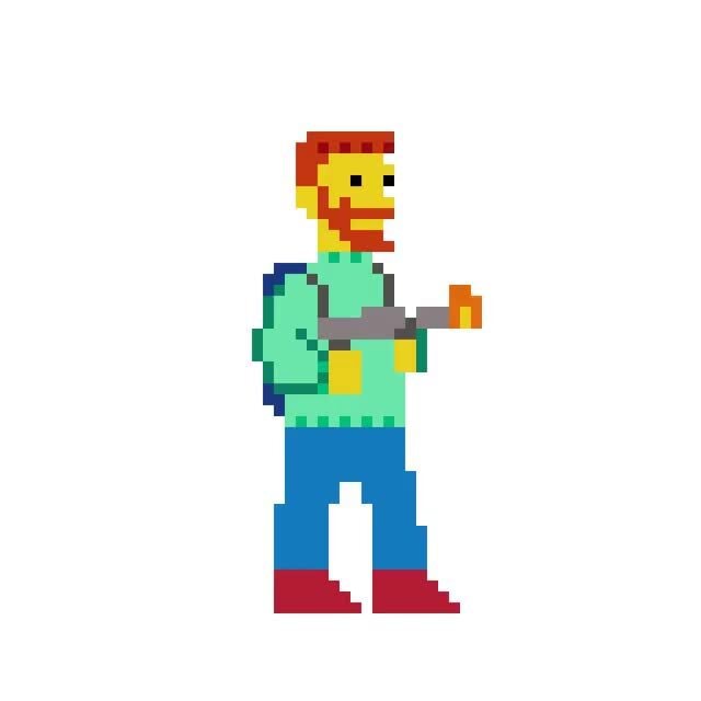 Some Simpsons sprites I made for fun. - iFunny