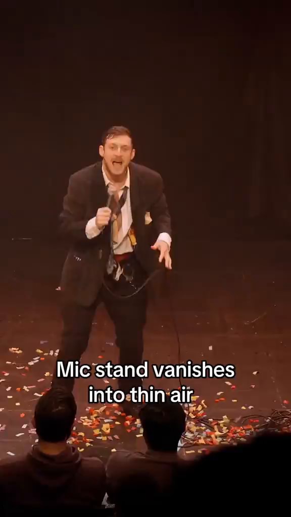 Mic stand vanishes into thin air - iFunny