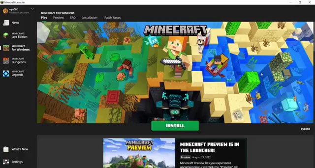 Mt (MINECRAFT FOR WINDOWS Play Preview FAQ Installation _Patch Notes BB ...