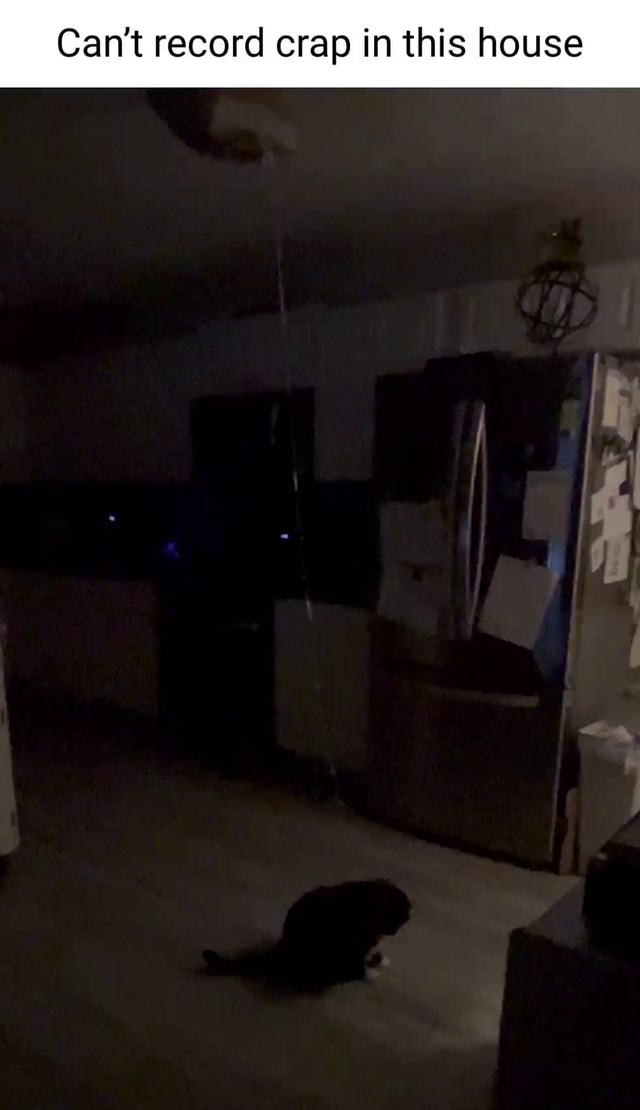 Can't record crap in this house - iFunny