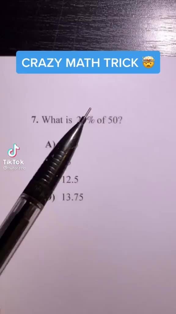 CRAZY MATH TRICK 7. What is - iFunny