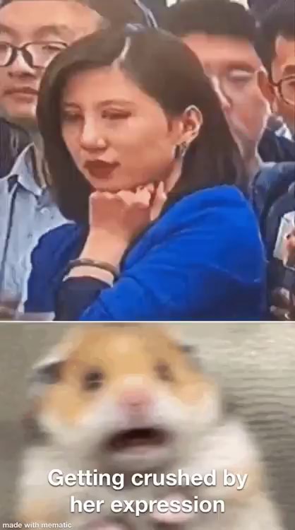 Getting crushed by her expression - iFunny