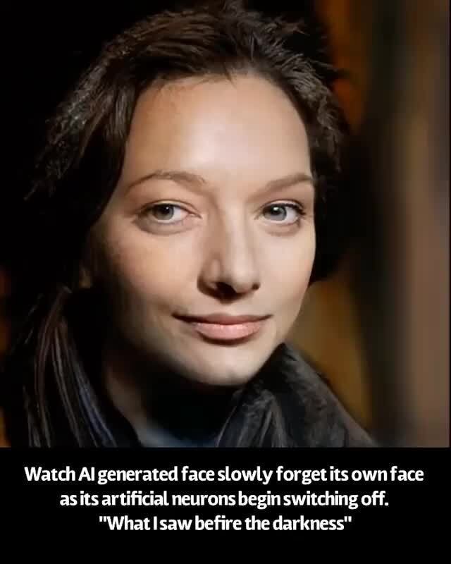 Watch Al generated face slowly forget its own face as its artificial ...