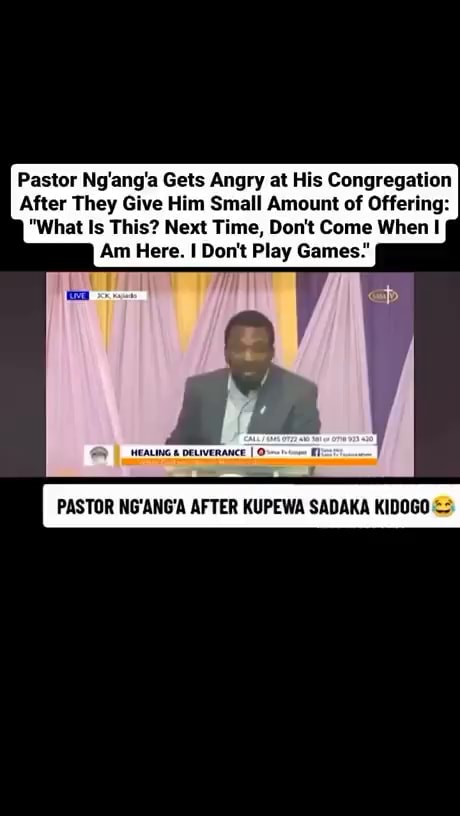 Pastor Ng'anga Gets Angry at His Congregation After They Give Him Small ...