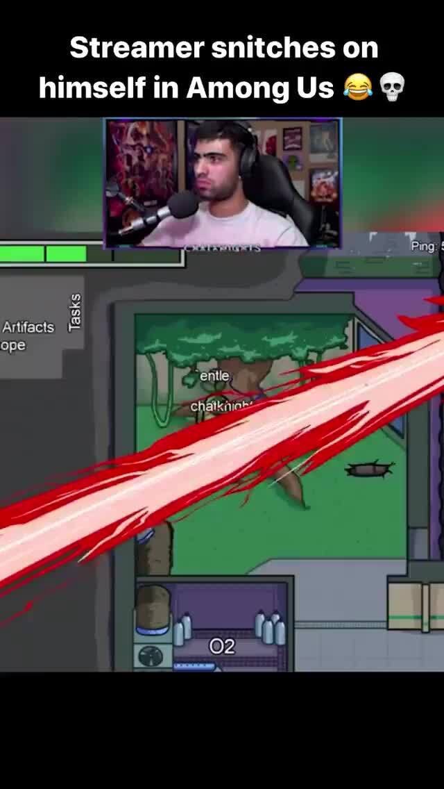 Amongusfeed on Instagram: Streamer snitches on himself in Among Us 😂 ...
