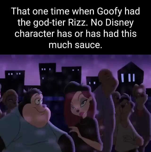 That one time when Goofy had the god-tier Rizz. No Disney character has ...