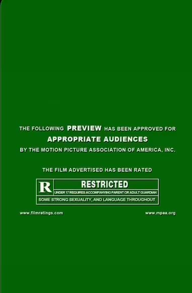THE FOLLOWING PREVIEW Has BEEN APPROVED FOR APPROPRIATE AUDIENCES BY ...