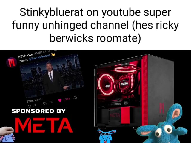 Stinkybluerat on youtube super funny unhinged channel (hes ricky ...