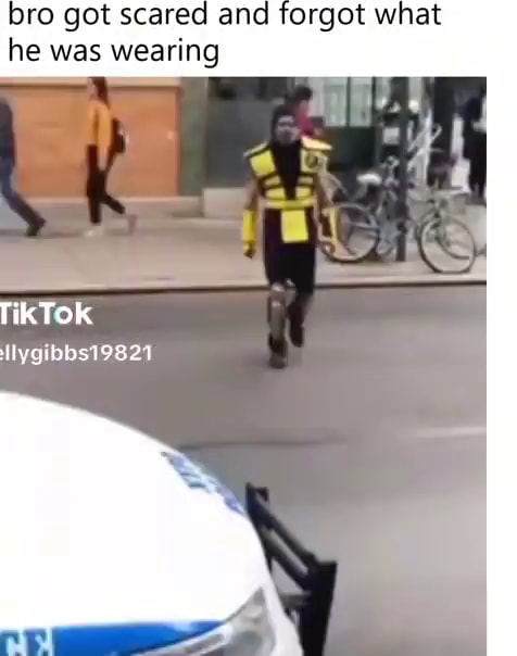 Bro got scared and forgot what he was wearing TikTOk llygibbs19821 - iFunny