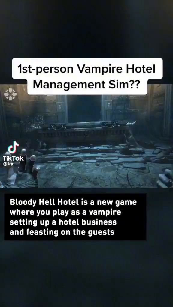 1st-person Vampire Hotel Management Sim?? TikTok a " Bloody Hell Hotel ...