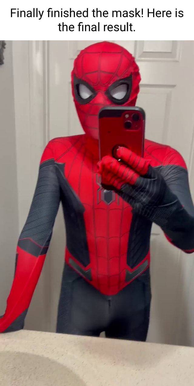 Finally finished the mask! Here is the final result. - iFunny