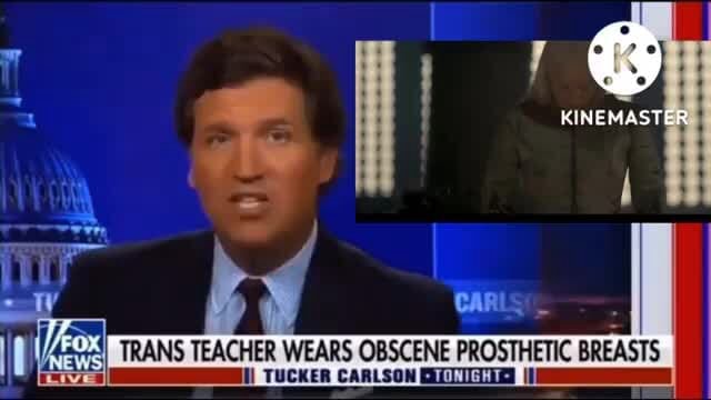 Trans Teacher Wears Obscene Prosthetic Breasts Tucker Carlson Ifunny