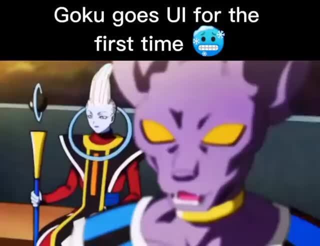 Goku goes UI for the first time - iFunny