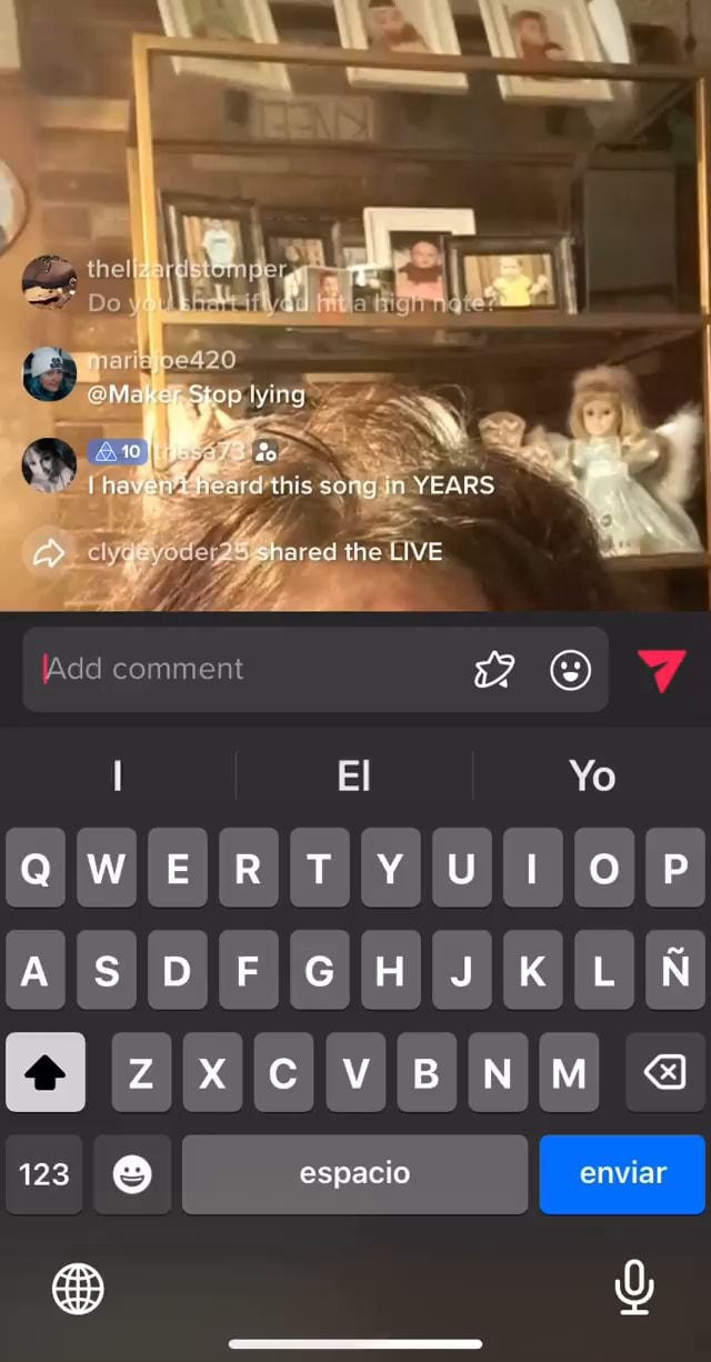 Maker Stop lying Add comment LA this somg on YEARS Yo QWeERTYUI OP As LN ZX CVBNM 123 espacio ...