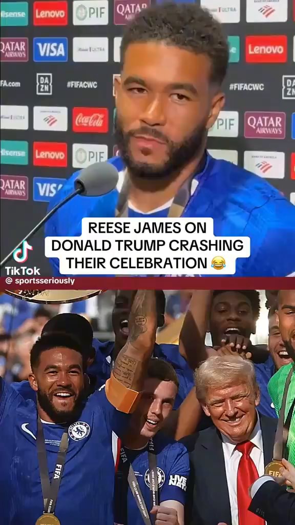 VISA REESE JAMES ON DONALD TRUMP CRASHING THEIR CELEBRATION @ TikTok ...
