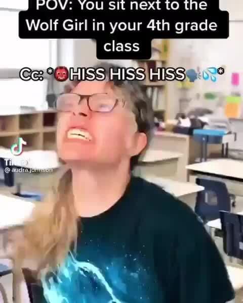 YOU SIT NEXt tO ine Wolf Girl in your grade I class - iFunny