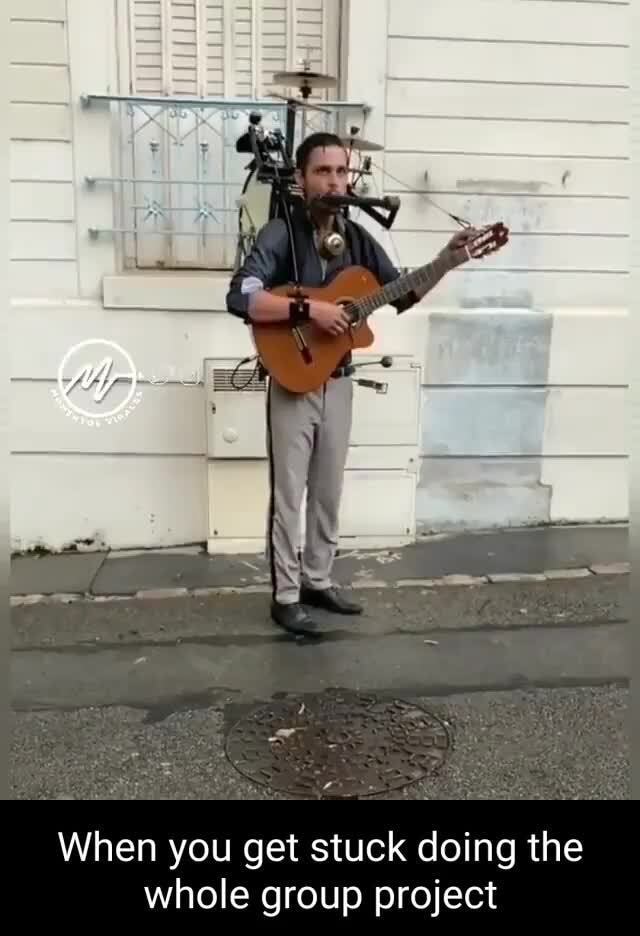 When you get stuck doing the whole group project - iFunny