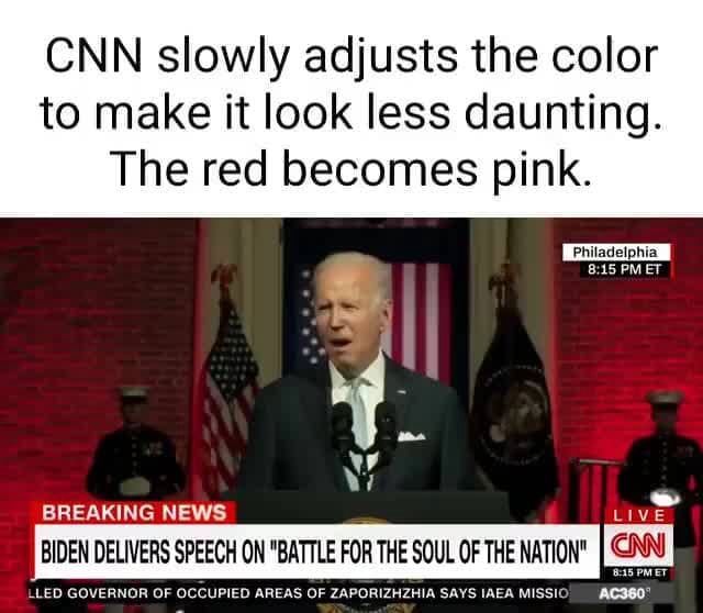 CNN slowly adjusts the color to make it look less daunting. The red ...
