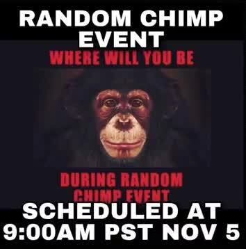RANDOM CHIMP EVENT WHERE WILL YOU BE Cane DURING RANDOM CHIMP EVENT ...