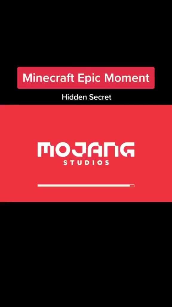 Minecraft Epic Moment Hidden Secret MOJANG STUDIOS - iFunny