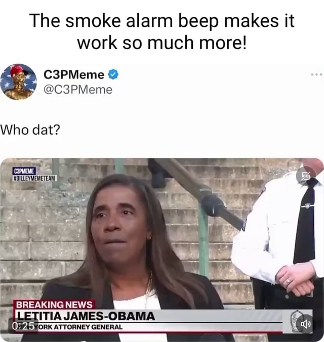 The smoke alarm beep makes it work so much more! C3PMeme @C3PMeme Who ...