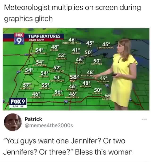 Meteorologist multiplies on screen during graphics glitch FOX ...